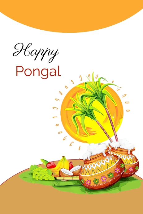 happy pongal Template | PosterMyWall