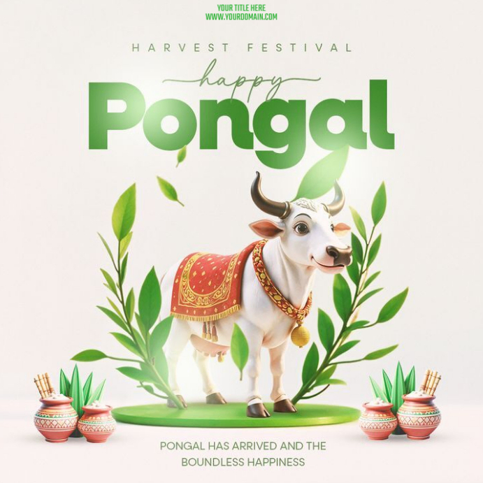 Plantilla de Happy Pongal | PosterMyWall