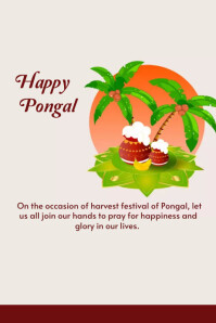 happy pongal Template | PosterMyWall