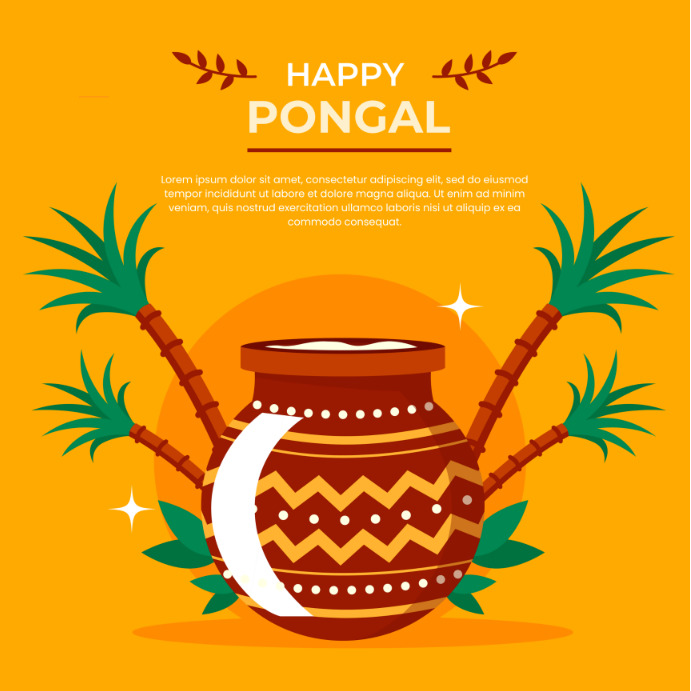 happy pongal Template | PosterMyWall