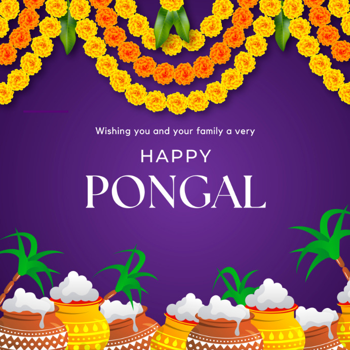 happy pongal Template | PosterMyWall