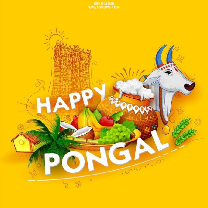 Happy Pongal Template | PosterMyWall