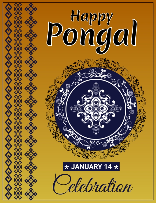 Happy Pongal Flyer Template | PosterMyWall