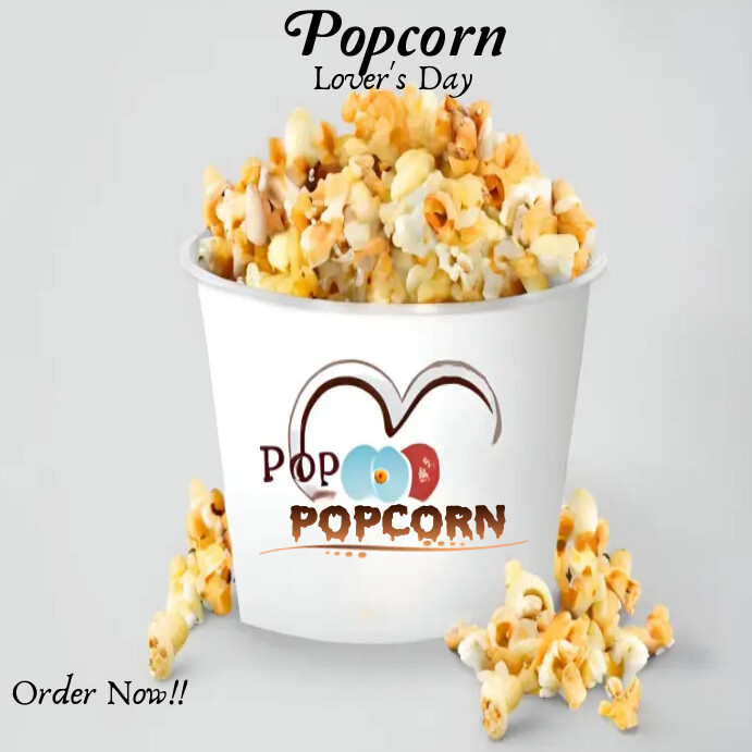 Happy popcorn lovers day,Instagram Post templ Template | PosterMyWall