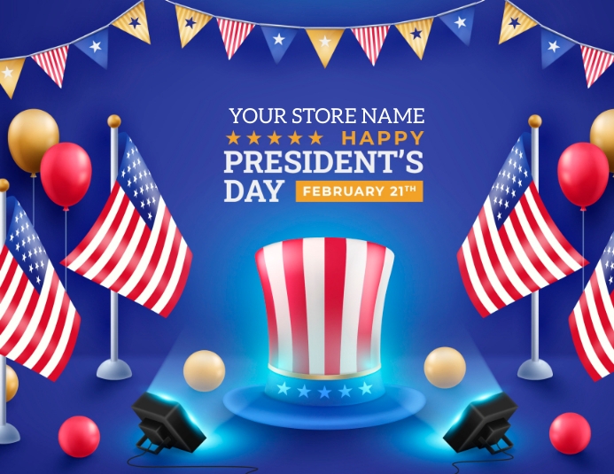 HAPPY PRESIDENT'S DAY CARD TEMPLATE | PosterMyWall