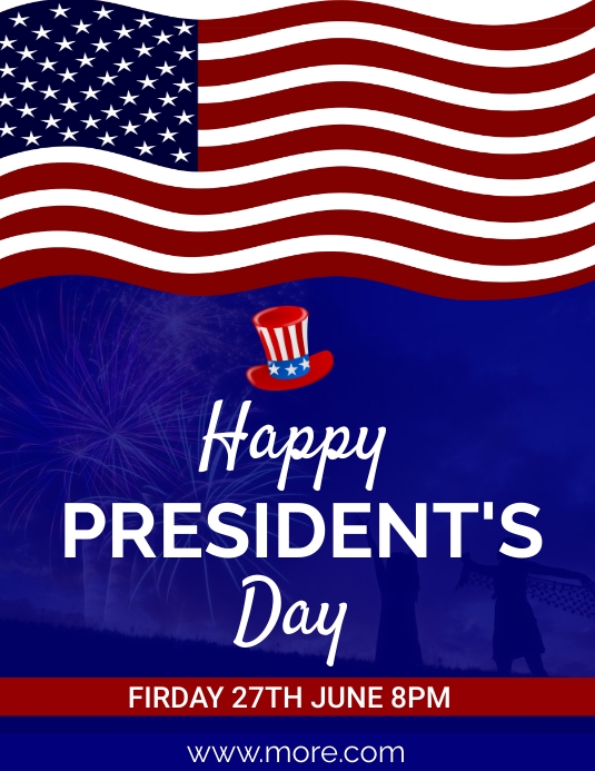 Copy of Happy President's Day Flyer Template | PosterMyWall