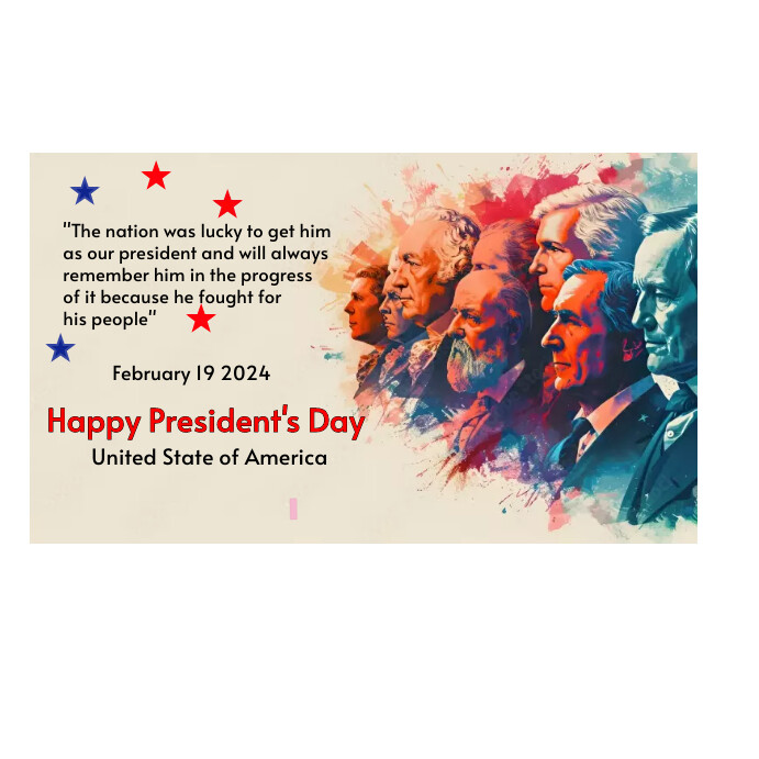 Happy President's day poster Template | PosterMyWall