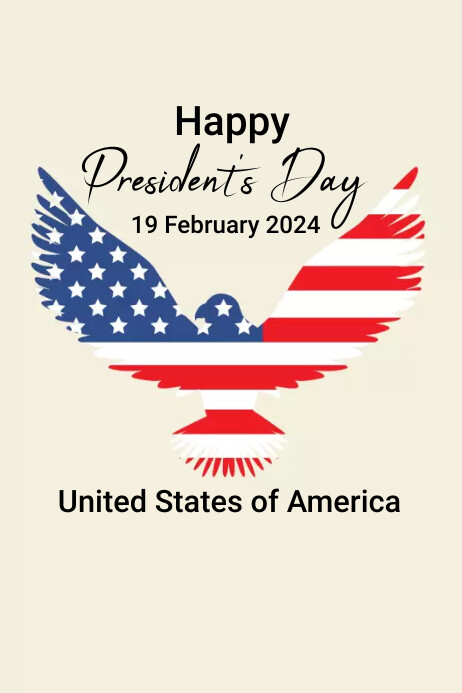 Happy President Day (USA) Template | PosterMyWall