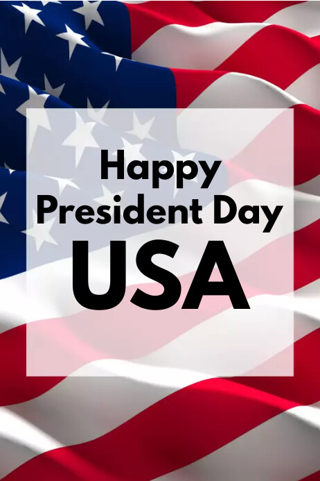 Happy President Day (USA) Template | PosterMyWall