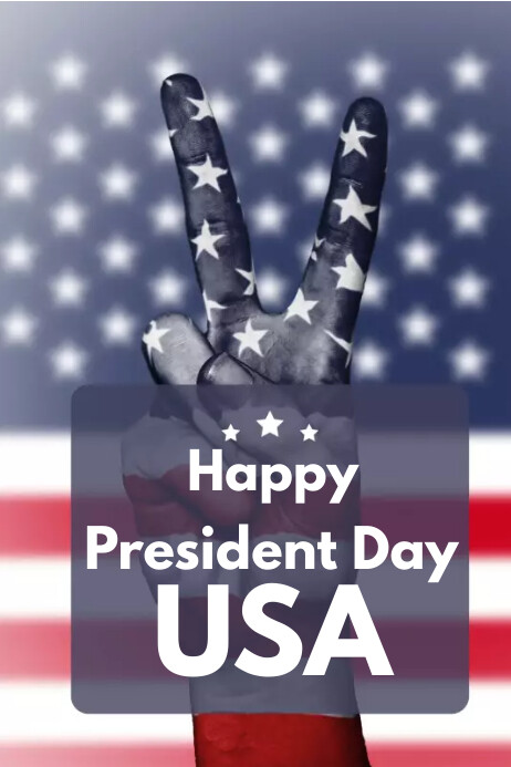 Happy President Day (USA) Template | PosterMyWall