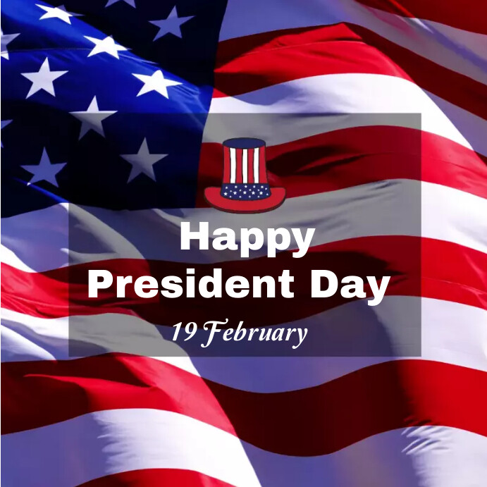 Happy President Day (USA) Template | PosterMyWall