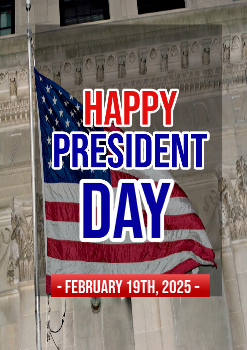 Happy president day Template | PosterMyWall