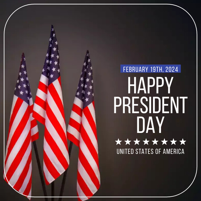 Plantilla de Happy President Day | PosterMyWall