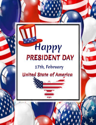 Happy President Day USA Flyer Template 2025 | PosterMyWall