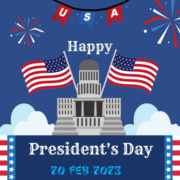 Happy President day Instagram post Template | PosterMyWall