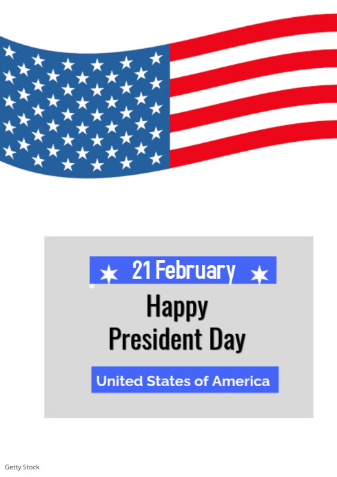 Modèle Happy president day of America | PosterMyWall