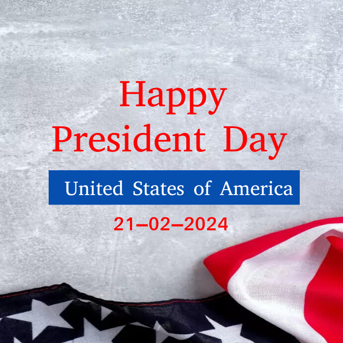 Plantilla de Happy president Day of United State | PosterMyWall