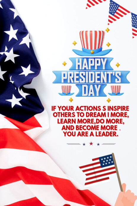 Happy President Day of USA 2025 Template | PosterMyWall