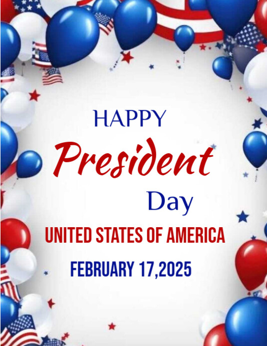 Happy President Day of USA 2025 Template | PosterMyWall