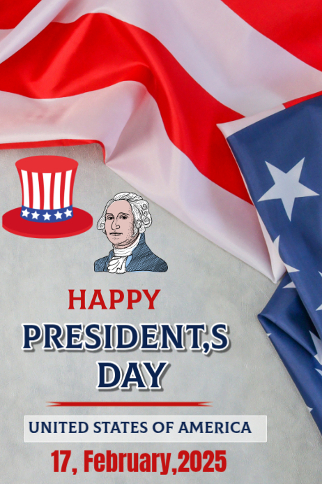 Happy President Day of USA 2025 Template | PosterMyWall