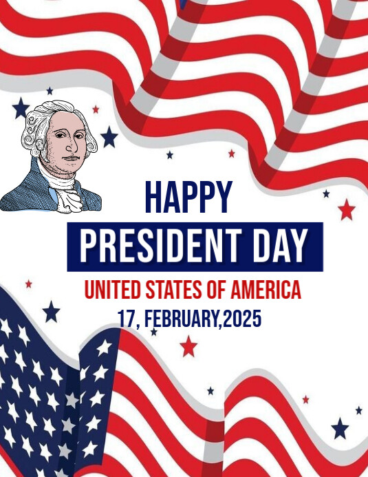 Happy President Day of USA 2025 Template | PosterMyWall