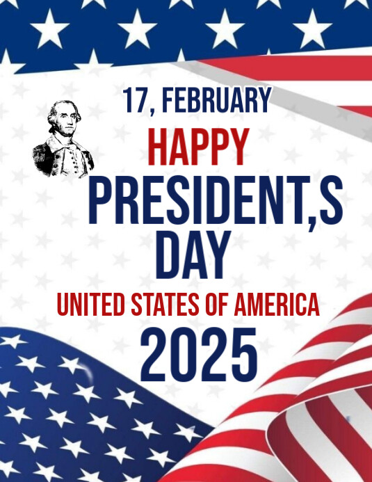 Happy President Day of USA 2025 Template | PosterMyWall