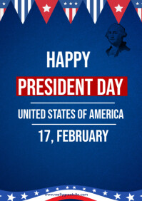 Happy President Day of USA 2025 Template | PosterMyWall