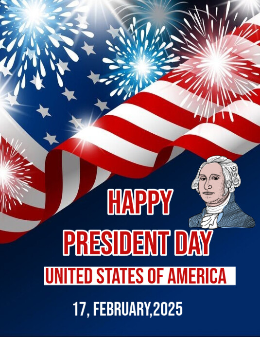 Happy President Day of USA 2025 Template | PosterMyWall