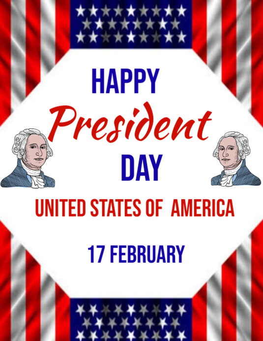 Happy President Day of USA 2025 Template | PosterMyWall