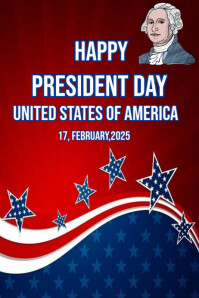 Happy President Day of USA 2025 Template | PosterMyWall