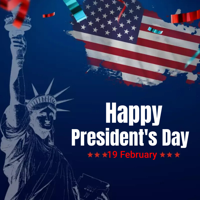 Copy of Happy President Day Online Greeting Card | PosterMyWall