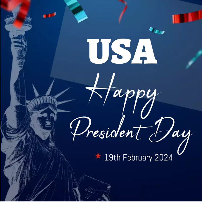 Happy President Day Online Greeting Card Template | PosterMyWall