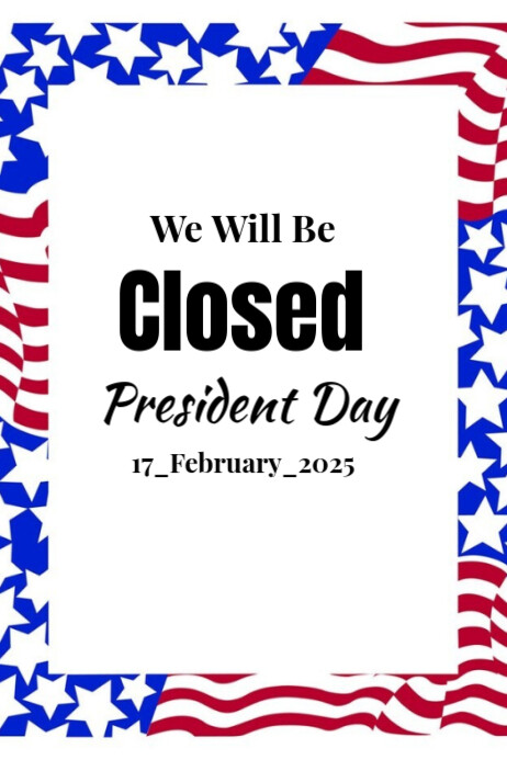 Happy President Day poster 2025 Template | PosterMyWall