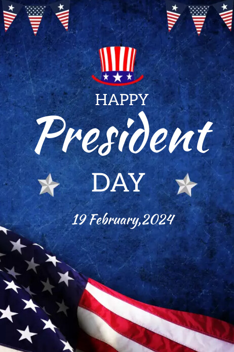 Happy President Day Poster Design Template | PosterMyWall