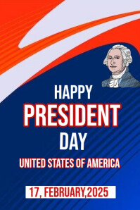Happy President Day of USA 2025 Template | PosterMyWall