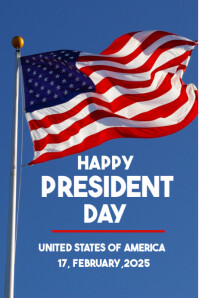 Happy President Day of USA 2025 Template | PosterMyWall