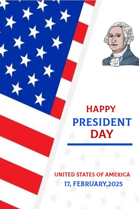 Happy President Day template of USA 2025 | PosterMyWall