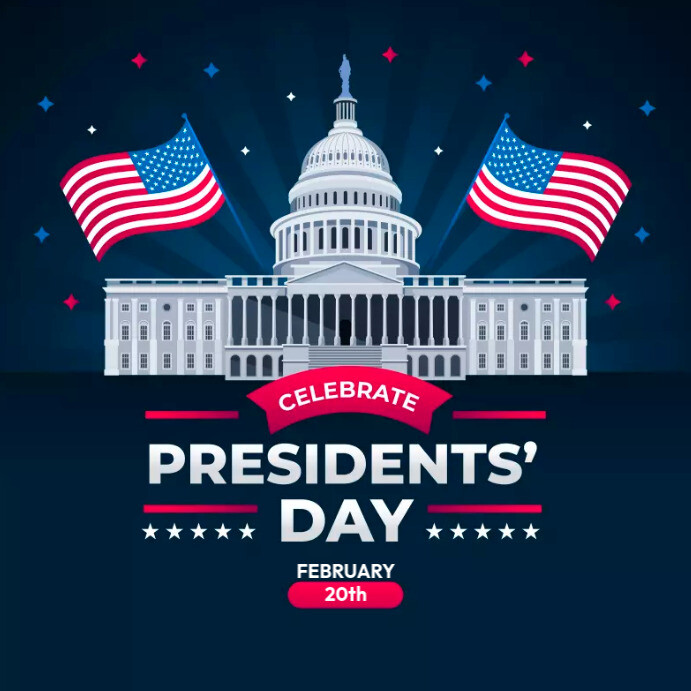 Happy Presidents' Day Template | PosterMyWall