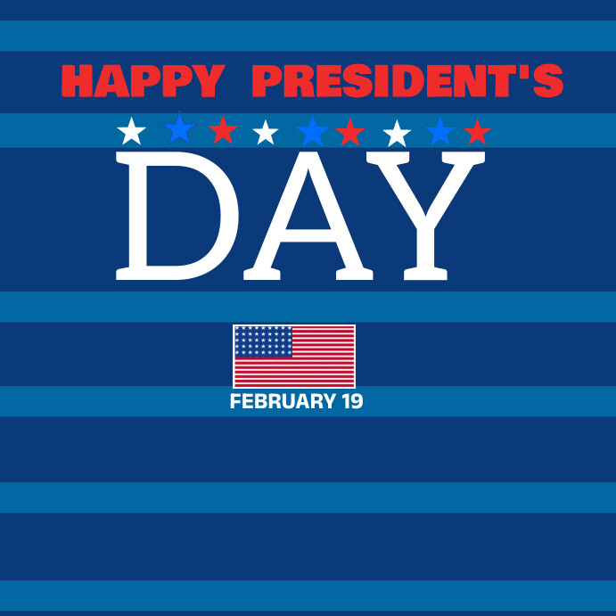 Plantilla de Happy presidents day template | PosterMyWall