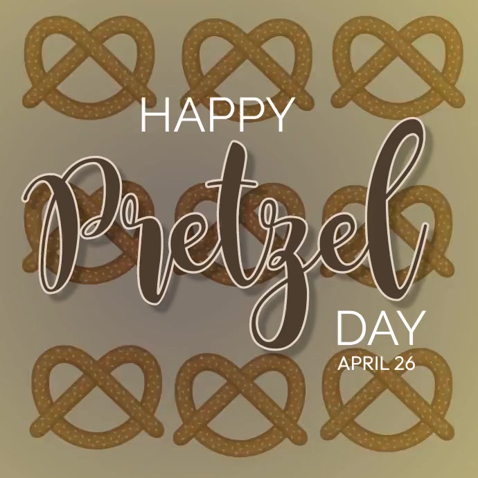 Plantilla de happy pretzel day | PosterMyWall