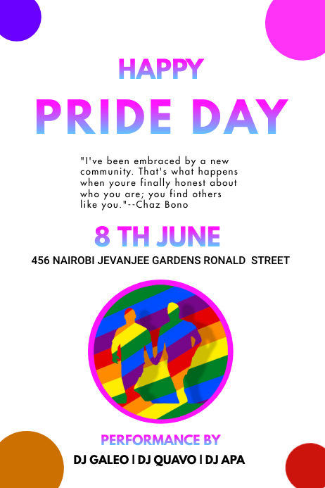 HAPPY PRIDE DAY 2020 Template | PosterMyWall
