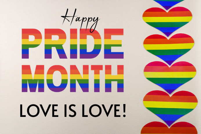 Happy PRIDE Month Poster Design 2024 Template | PosterMyWall
