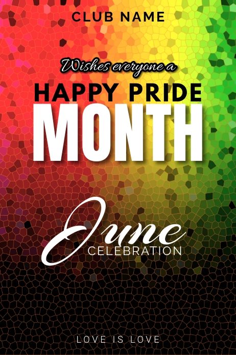 Plantilla de Happy Pride moth design | PosterMyWall