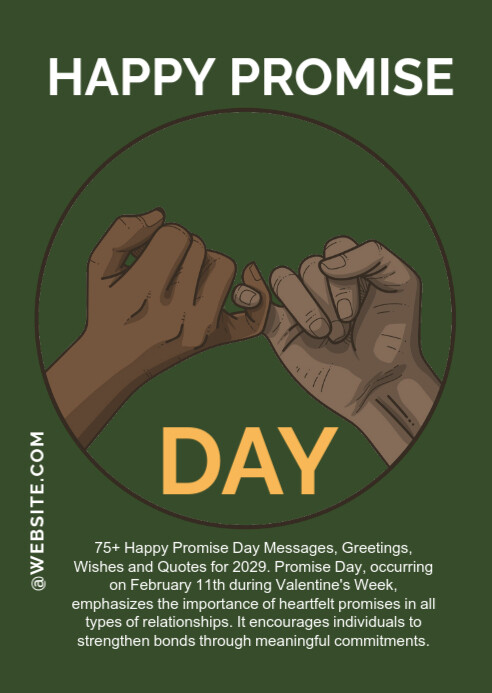 Copy of HAPPY PROMISE DAY | PosterMyWall