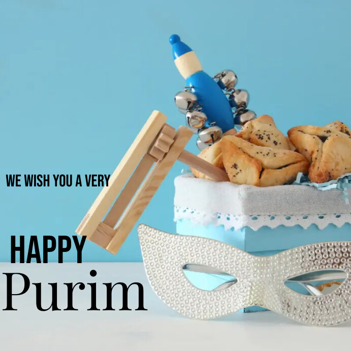 Happy Purim day Instagram post Template | PosterMyWall