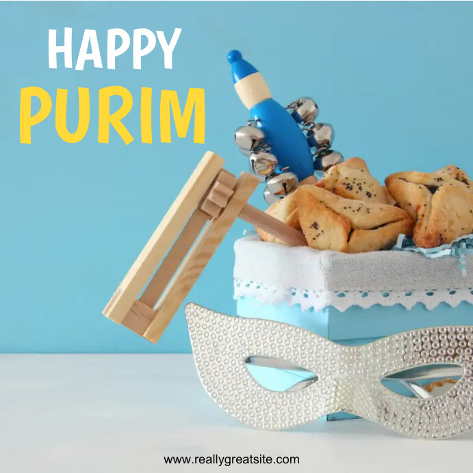 Copy of Happy Purim Templates Online Greeting Card | PosterMyWall