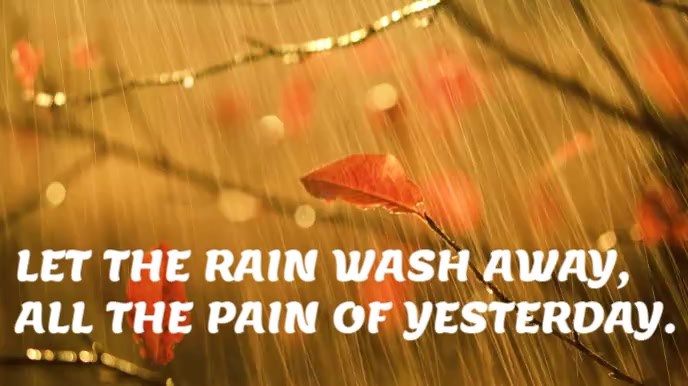 Copy of Happy Rain rain rainy day quotes (1) | PosterMyWall
