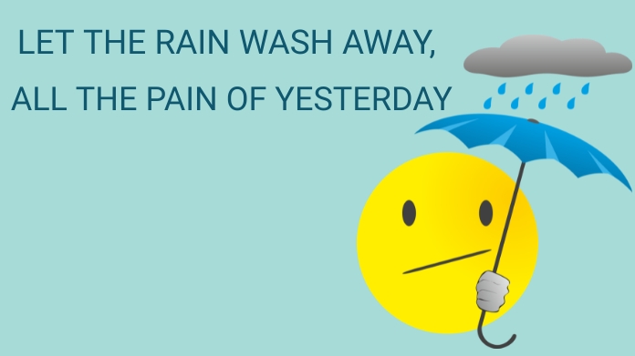 Copy of Happy Rain rain rainy day quotes (4) | PosterMyWall