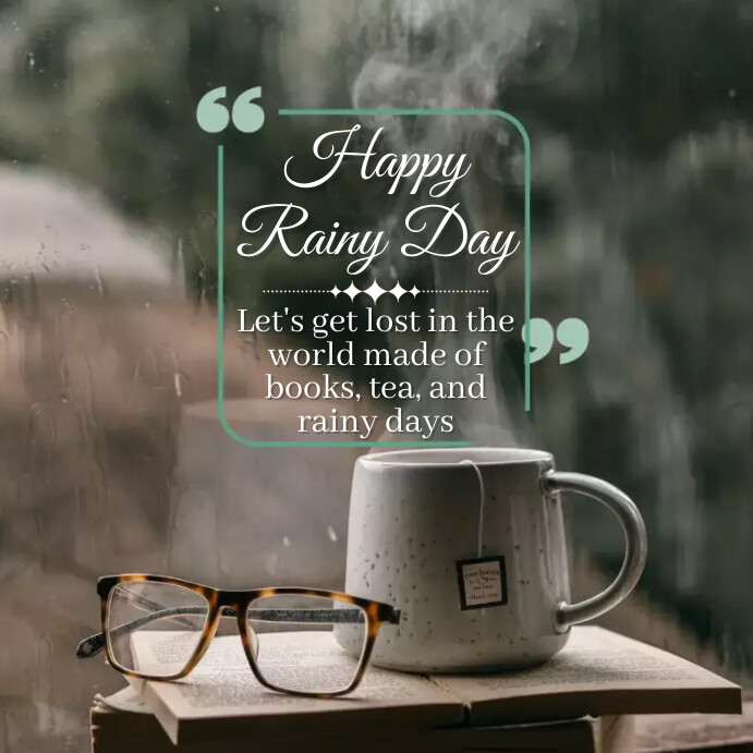 Happy Rainy Day Instagram Post Template | PosterMyWall