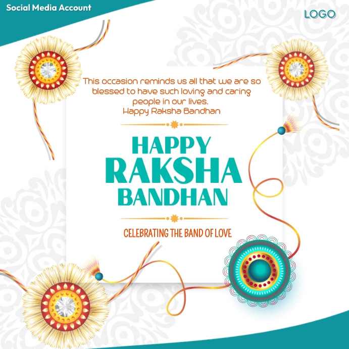 happy raksha bandhan Template | PosterMyWall